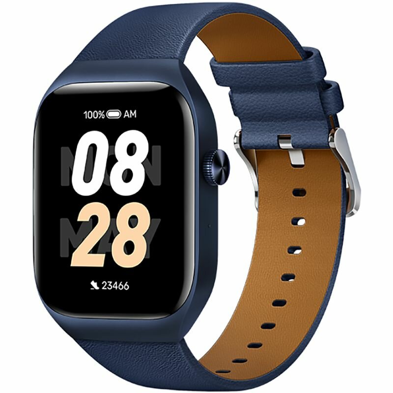 Смарт-часы Mibro Watch T2 / XPAW012, Deep Blue (темно-синий), 1.75", AMOLED, 450x390, Bluetooth, для Android 5.0 и выше, iOS 10 и выше