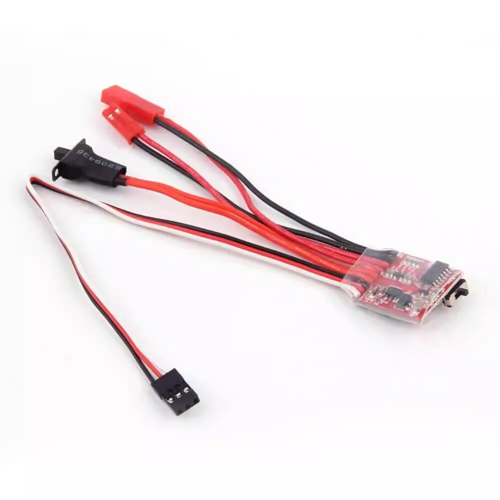 10A 20A 30A двунаправленный матовый ESC с переключаемым тормозом/без тормоза для радиоуправляемых моделей лодок и транспортных средств с дистанционным управлением