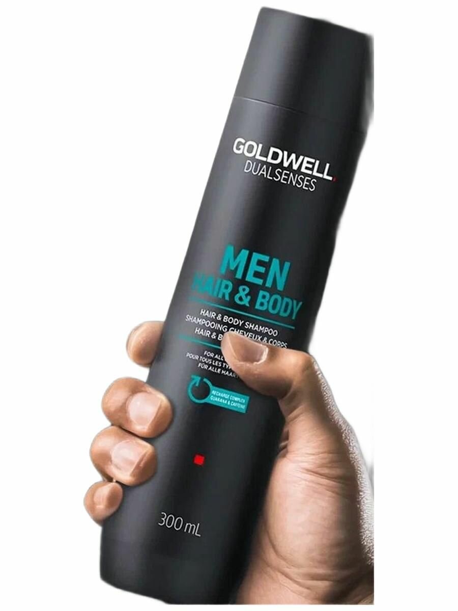 GOLDWELL MEN Hair&Body Шампунь мужской для волос и тела, 300 мл