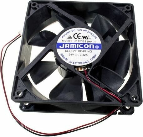 JAMICON JF1238S2HR-R Вентилятор 24В, 120х120х38мм, подшипник скольжения 2800 об/мин, 1шт