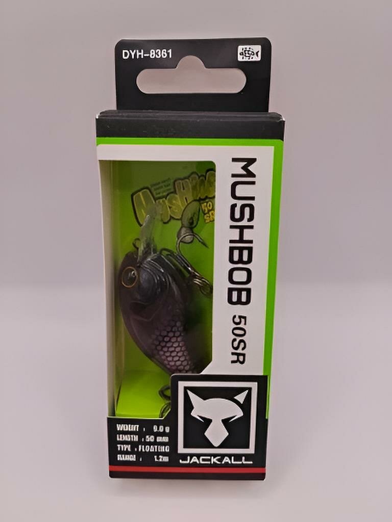 Воблер крэнк Jackall MushBob 50SR: плавающий крэнк для ловли хищника, 50мм, 9г