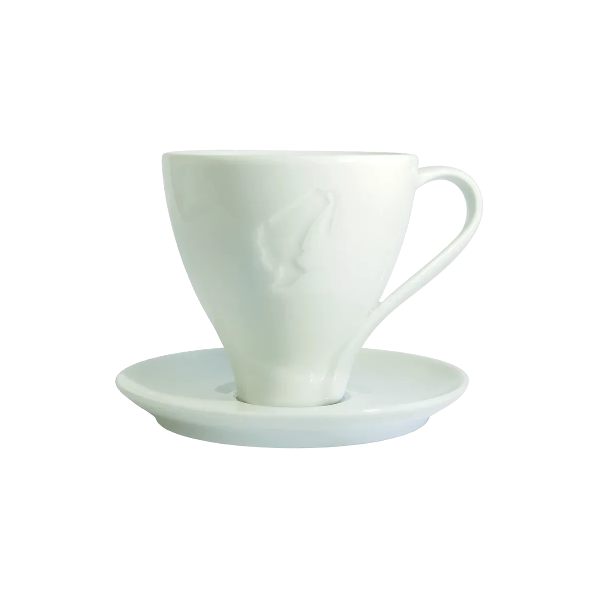Чашка керамическая с блюдцем Julius Meinl Слоновая Кость Капучино, 110 мл.