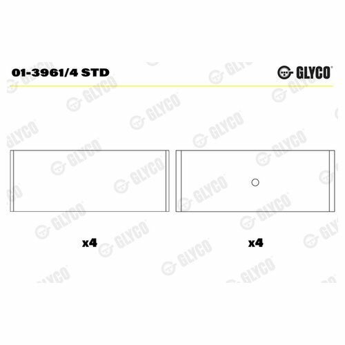 Вкладыши шатунные Glyco 0139614STD