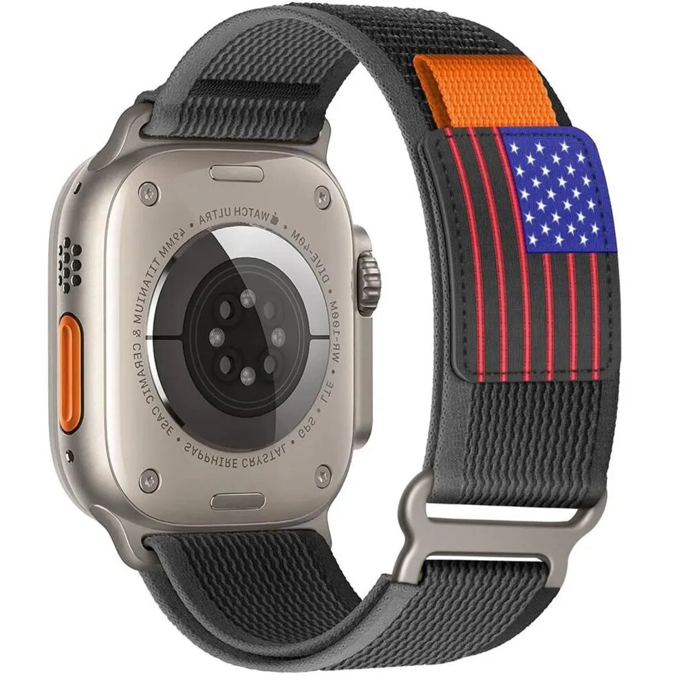 Ремешок с петлей Trail для Apple Watch Ultra Band Нейлоновый ремешок для iWatch Series 8 9 7 6 5 3 Se