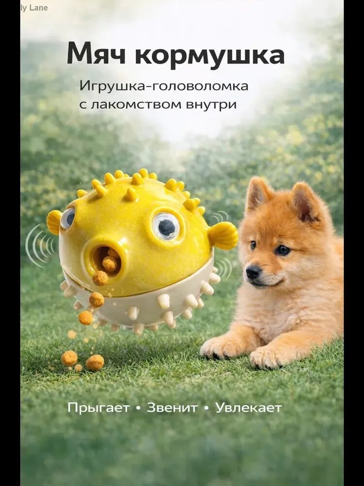 Игрушка Для Собак, Прыгающая Рыбка, Вытекающий Пищевой Шарик