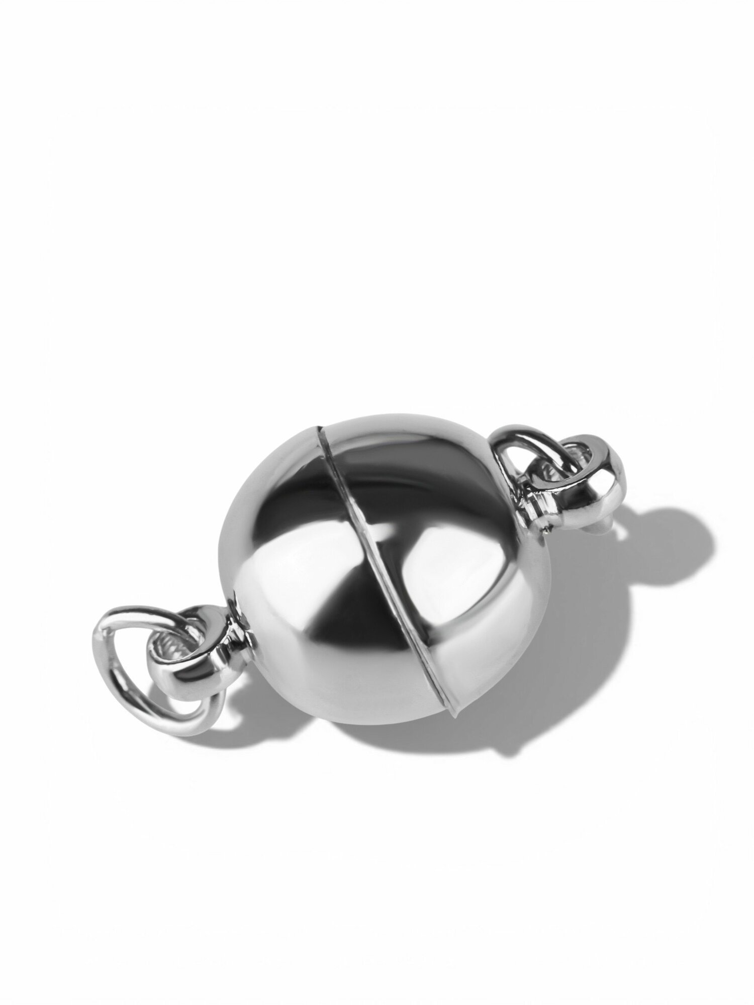 Замок/ застежка магнитная для украшений 2 шт, покрытие платина Real Platinum Plated, 15.5x10 мм