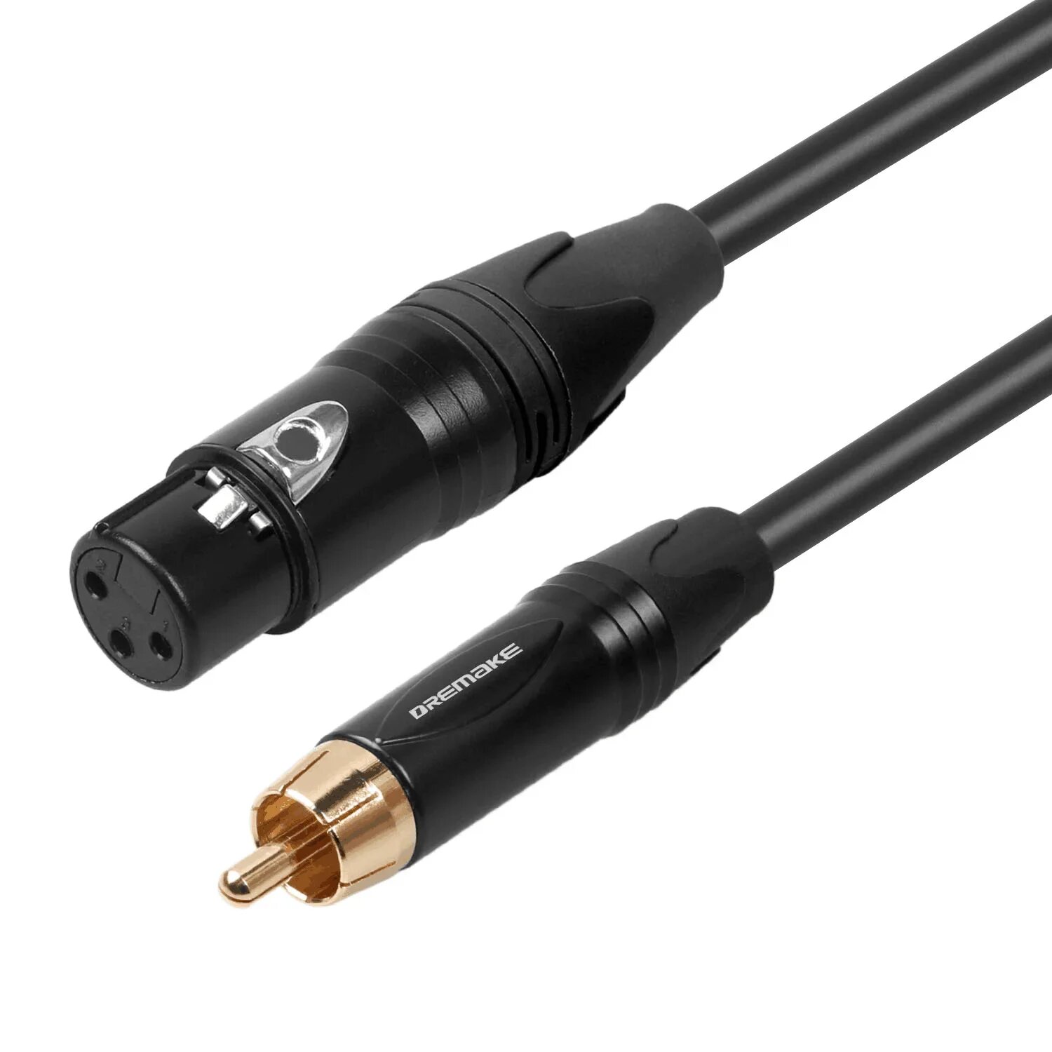 Аудиокабель RCA-XLR 1м, черный