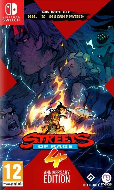 Игра Streets of Rage 4 Anniversary Edition (Юбилейное Издание) Switch Русская Версия Картридж на Nintendo Switch