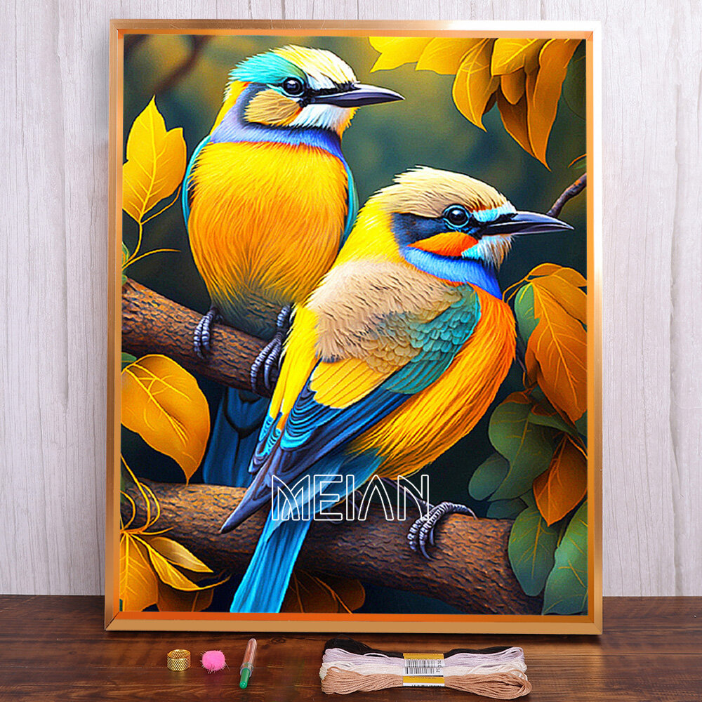 MEIAN Набор для вышивания,30x40CM,11CT,40 цветов