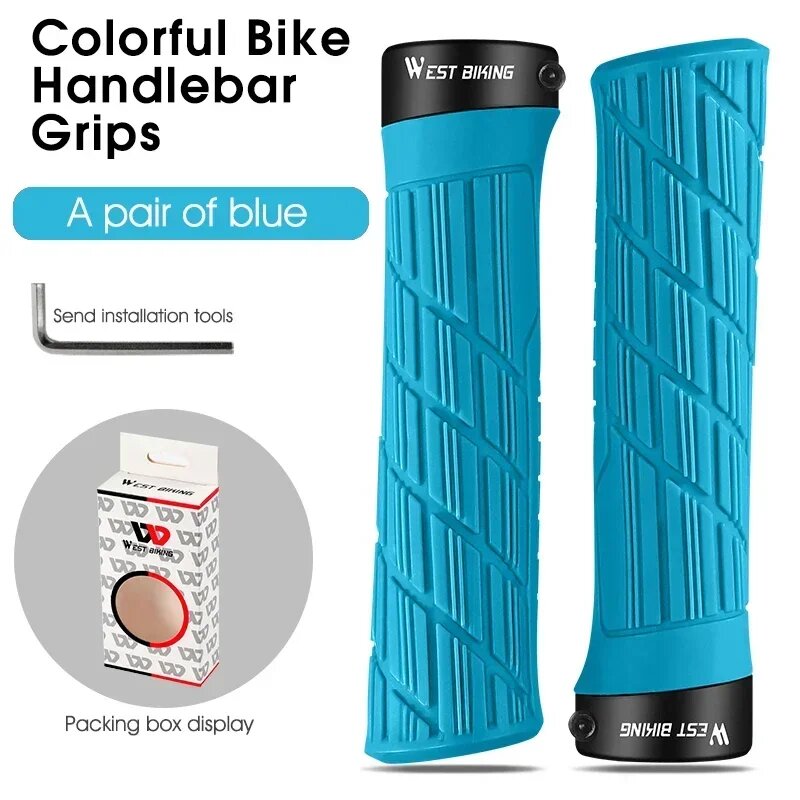 Велосипедные ручки WEST BIKING, аксессуары для велосипедного велосипеда, нескользящие ручки для руля велосипеда, MTB BMX, велосипедные ручки