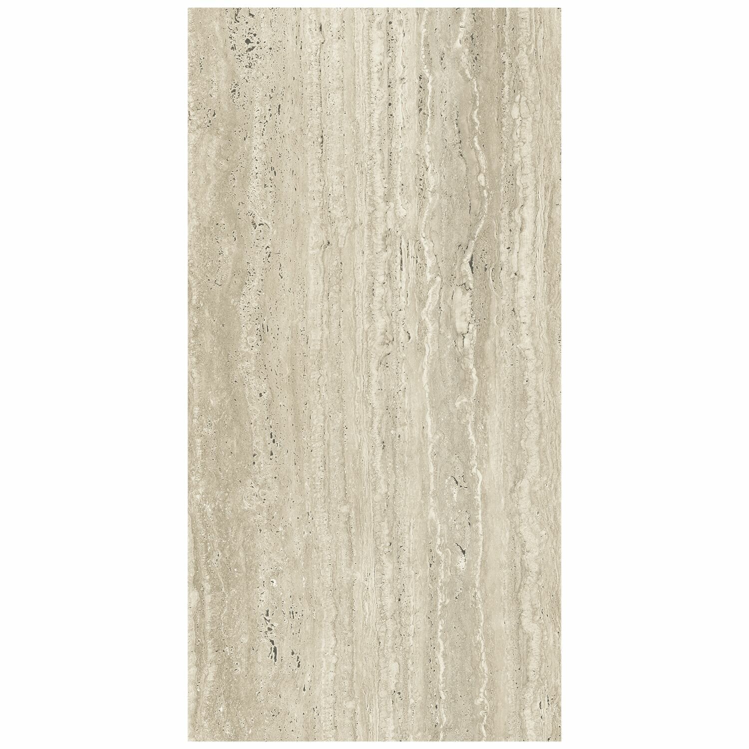 Керамогранит ARCADIA CERAMICA Travertin Natura бежевый карвинг 60x120 см 1,44 м2