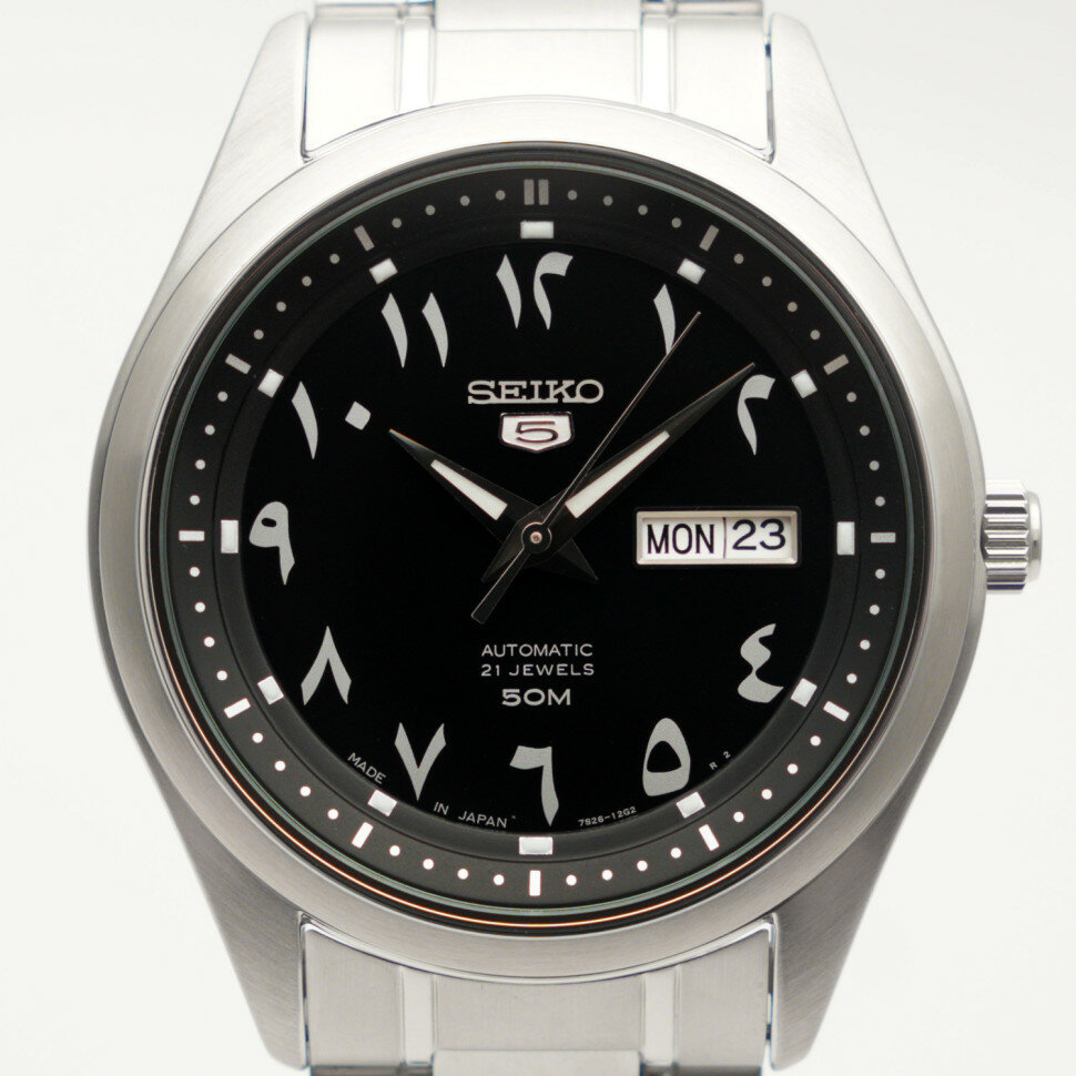 Наручные часы SEIKO SEIKO 5, черный/серебристый — фото 1