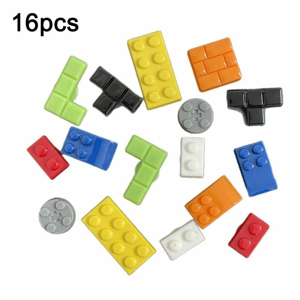 Аксессуары для обуви с перфорацией, в стиле LEGO, съемные