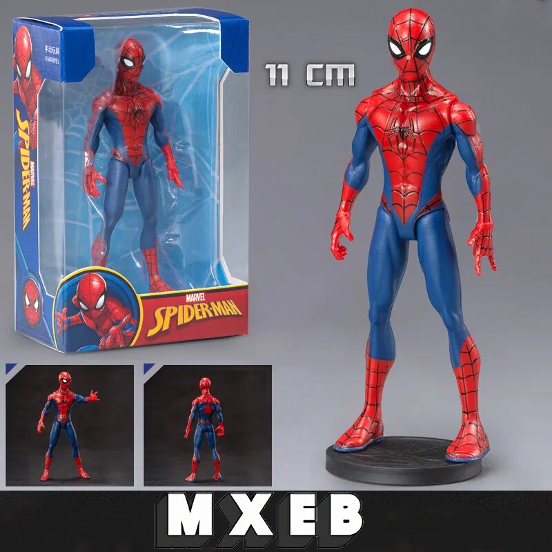 11cm Marvel Avengers Spider-Man Игрушка супергерой человек-паук фигурка для мальчиков Альянс Мстители марвел