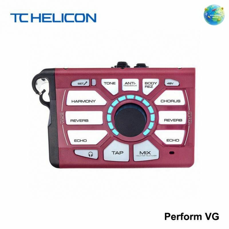 TC-Helicon Perform VG Сверхпростой вокальный и акустический гитарный процессор с креплением на микрофонную стойку