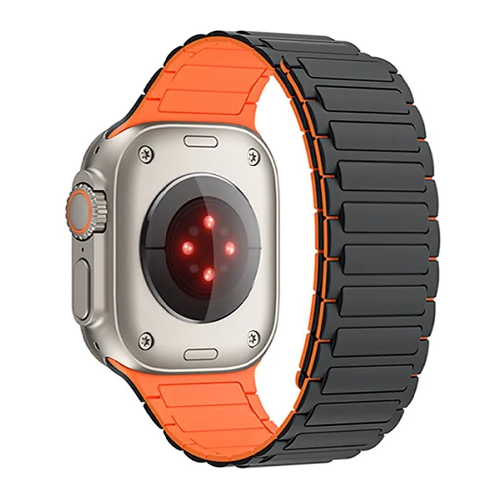 Силиконовый ремешок для Apple Watch Bulgari Series 10 46 мм/Series 1-9 , SE , Ultra и Ultra 2 42 мм , 44 мм , 45 мм , 49 мм/фитнес браслет силиконовый ремешок