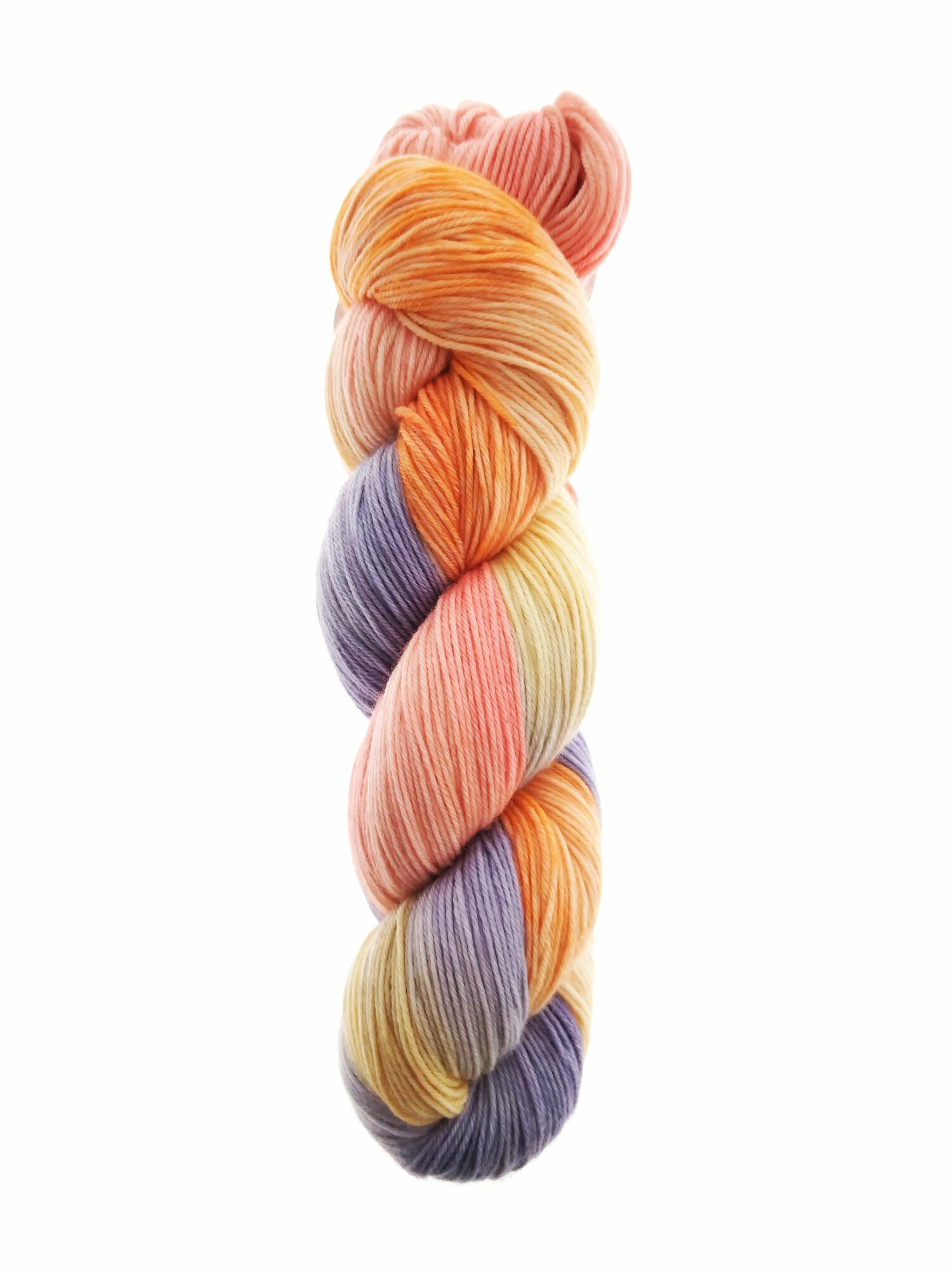 Пряжа KnitPro Terra, 75% шерсть мериноса Superwash, 25% нейлон, 100г/400м, цв. VR2024 коричневый/розовый/фиолетовый