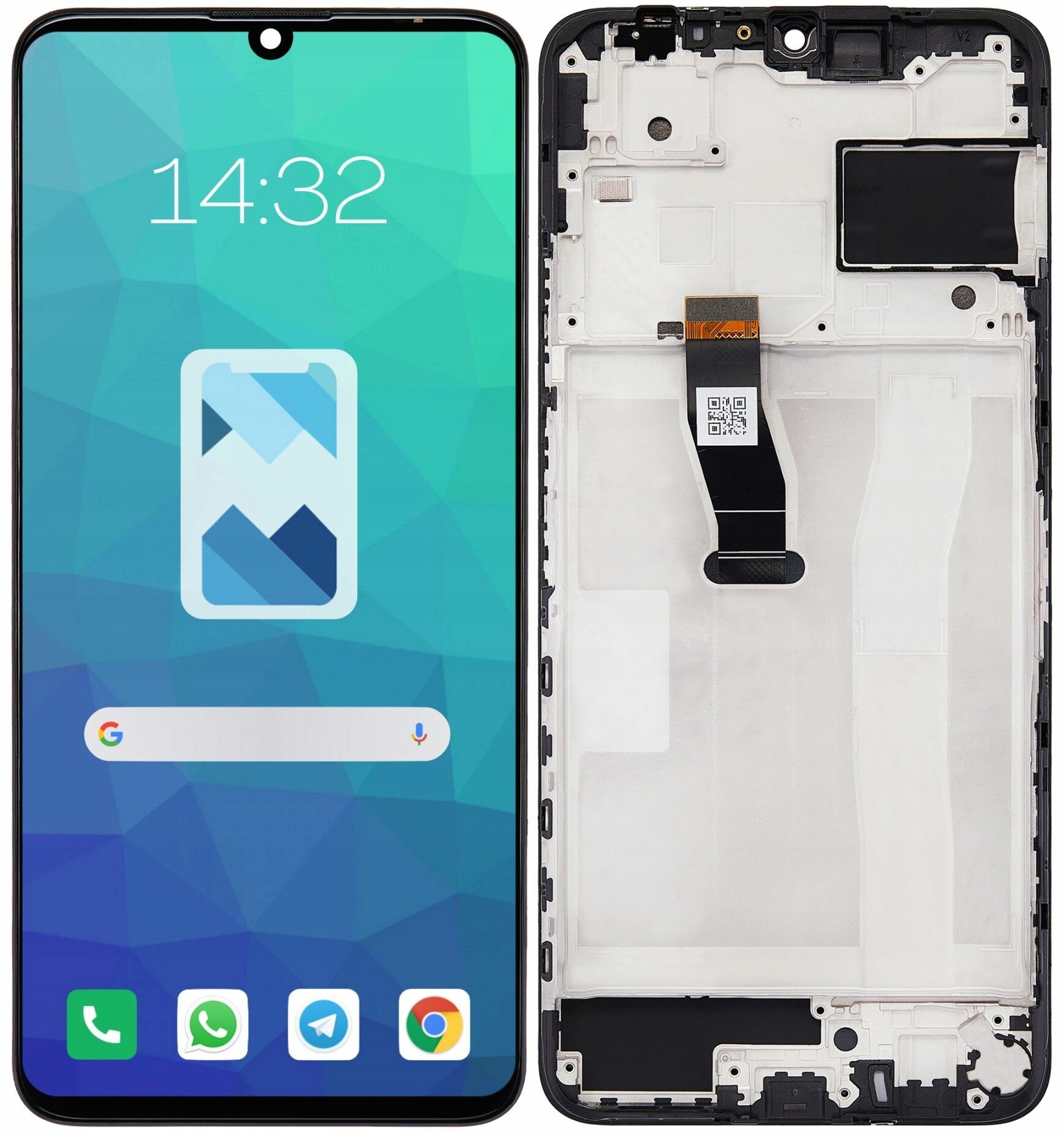 Дисплей для Huawei Nova Y70 Plus (MGA-LX9, MGA-LX9N, MGA-LX3) в рамке (черный)