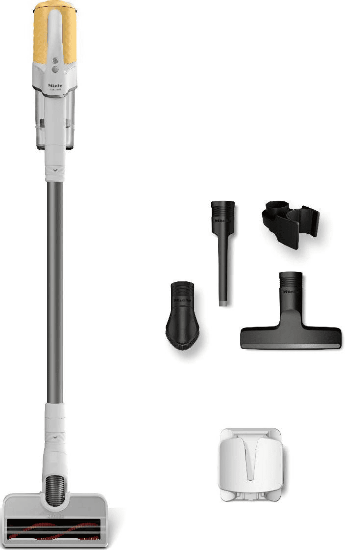 Пылесос Miele Duoflex HX1 12377810, белый с желтым