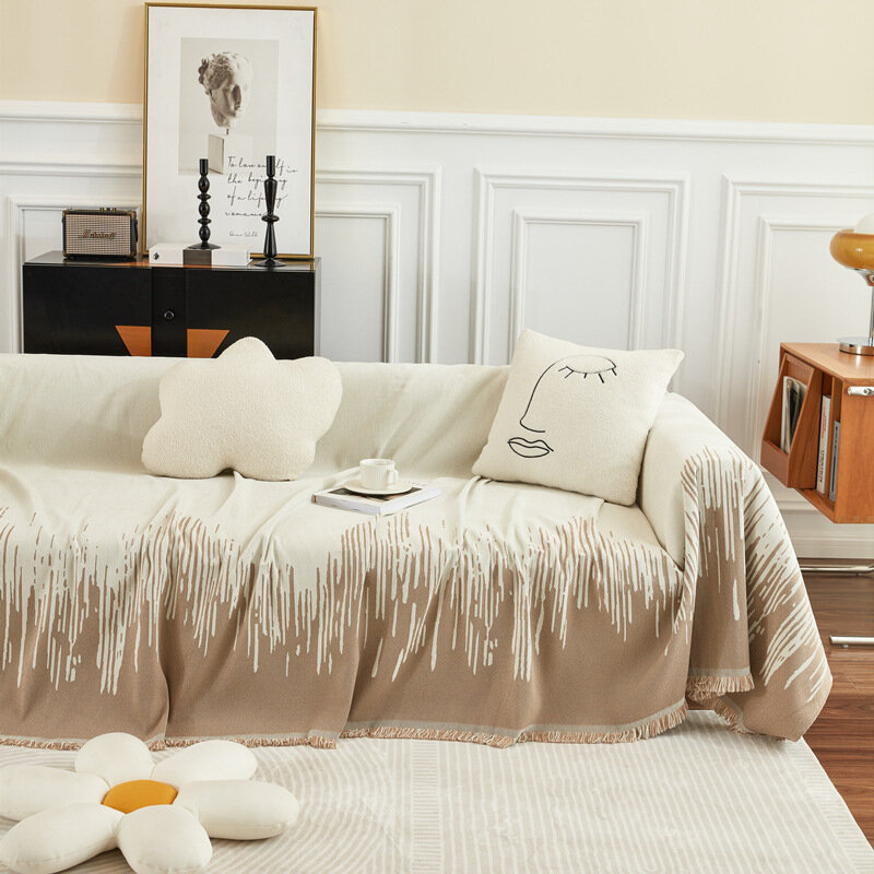 Покрывало для дивана Vanilla Milkshake Beige 180x380 см Четырехместное