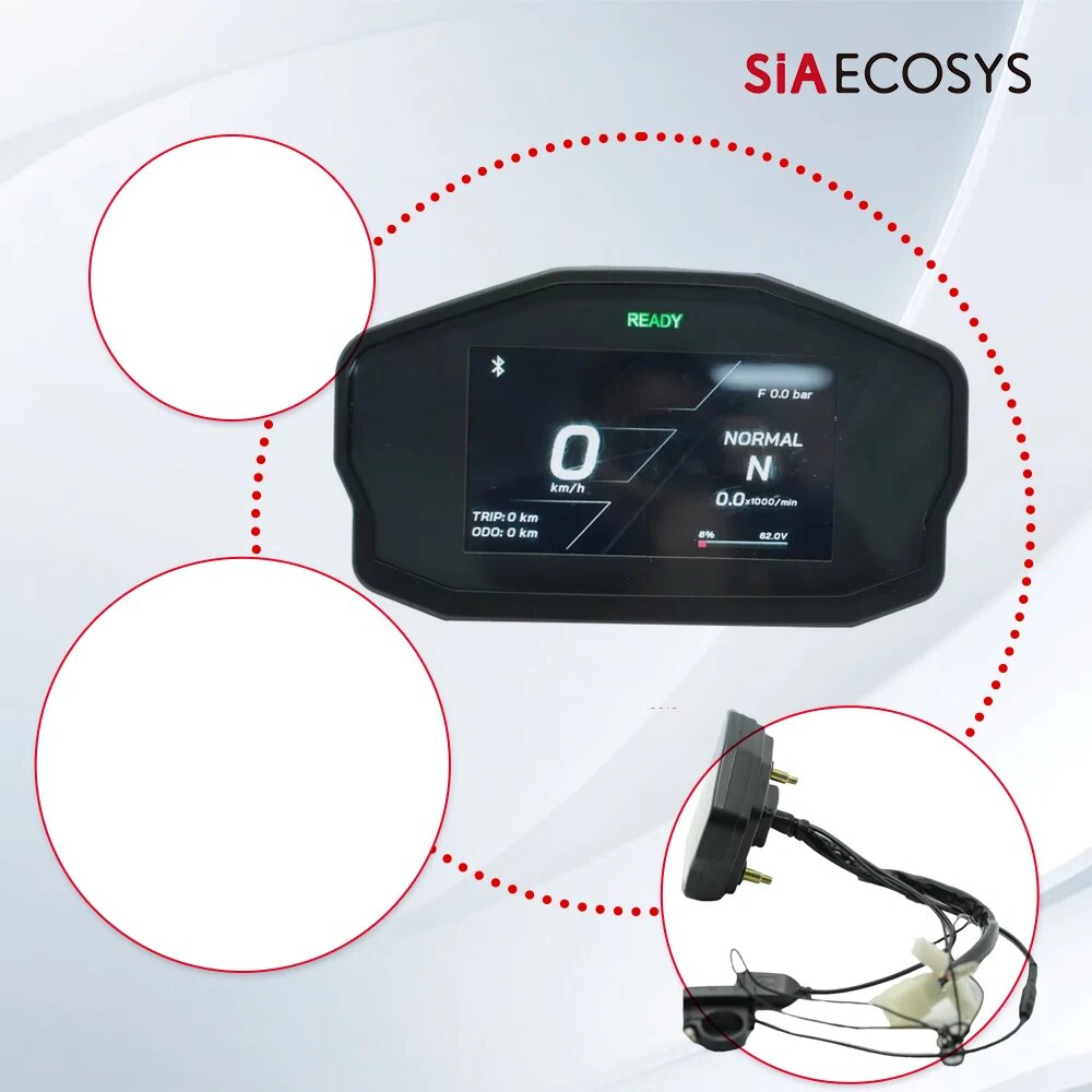 Спидометр SIAECOSYS SCJV4-01 с 4,3-дюймовым TFT-дисплеем, CAN BUS, для электроскутеров и SCJ V4-01