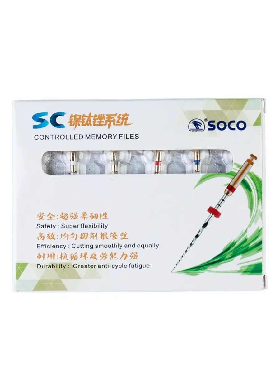 SOCO SC машинные файлы, длина 25 мм, 04/40, 6 штук
