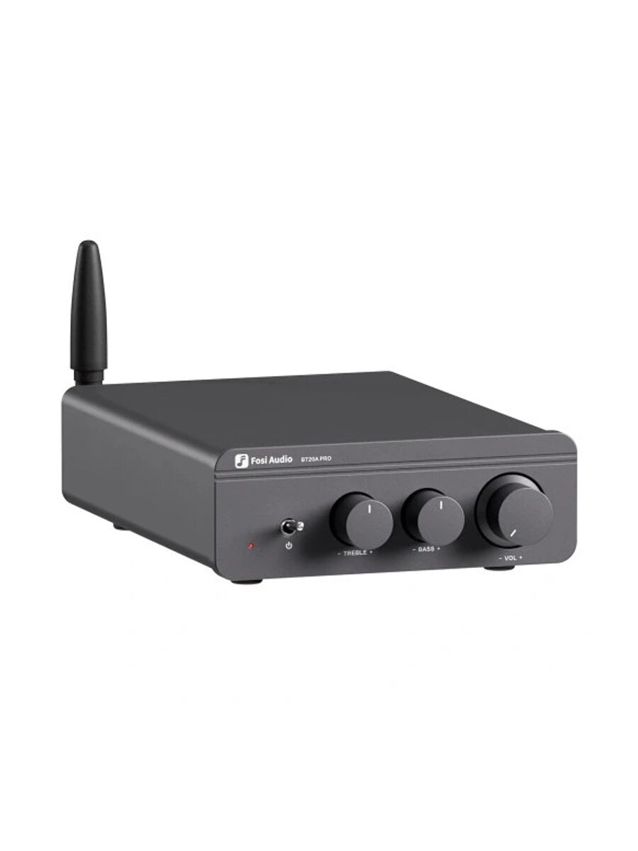 Fosi Audio BT20A Pro (48V/5A), черный, стацианарный усилитель