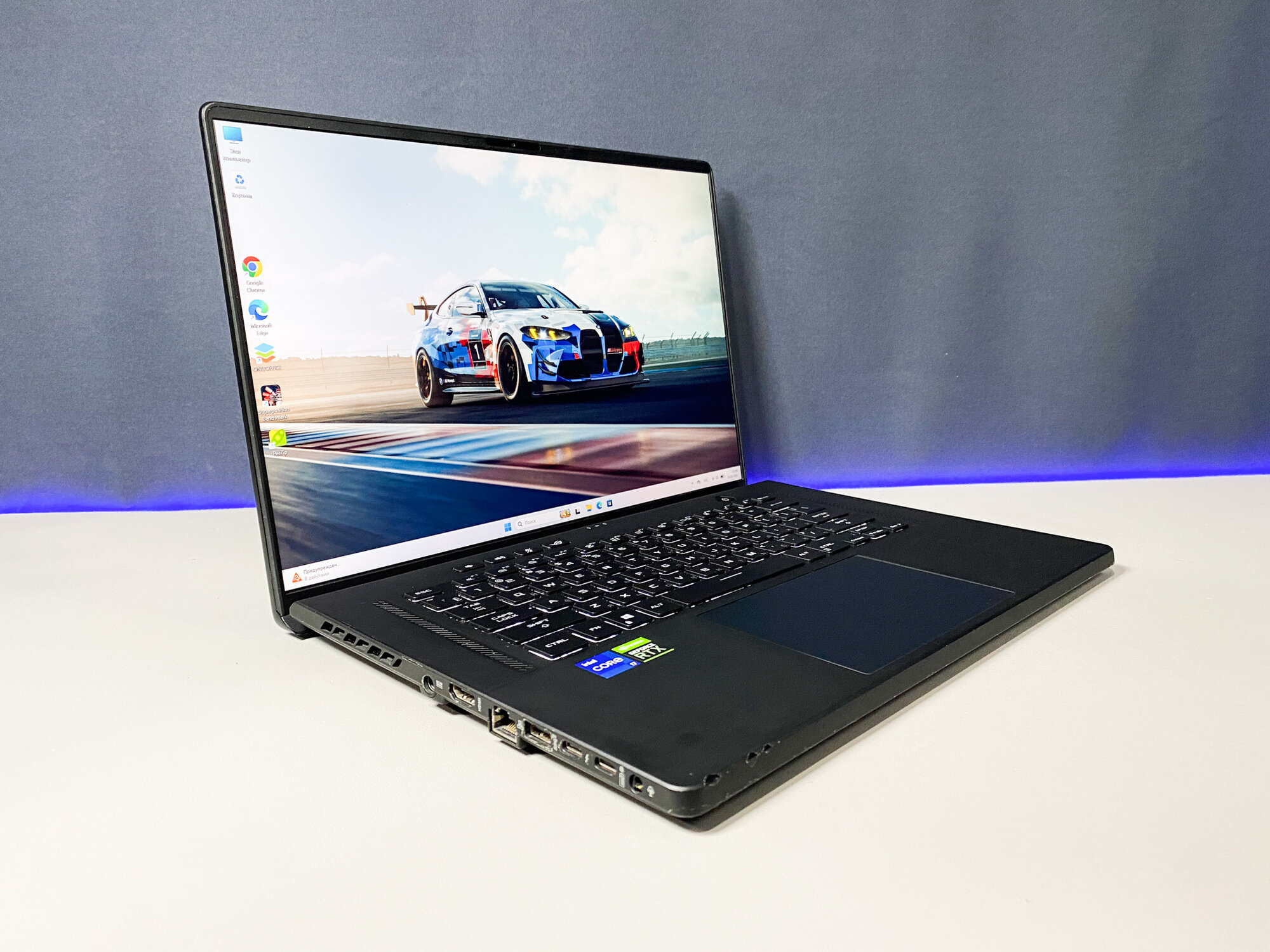 Игровой Ноутбук Asus Rog Zephyrus 16" 165Hz/Intel Core i7-11800H 8/16*1.90-4.60GHz/RTX 3060-6Gb/16Gb/SSD512Gb