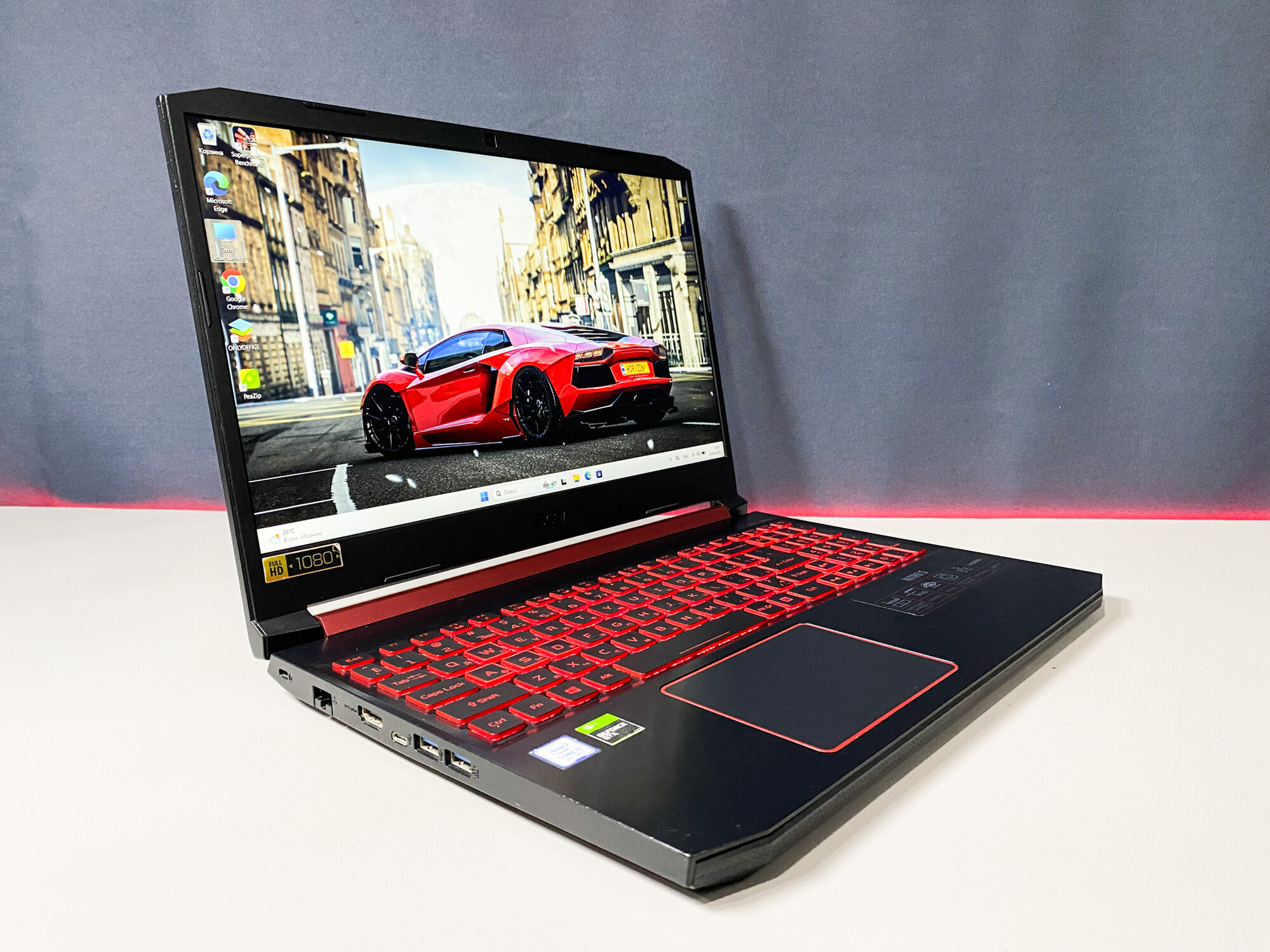 Игровой Ноутбук Acer 15.6"/Intel Core i5-9300H 4/8*2.40-4.10GHz/GTX1660Ti-6Gb/16Gb/SSD512Gb