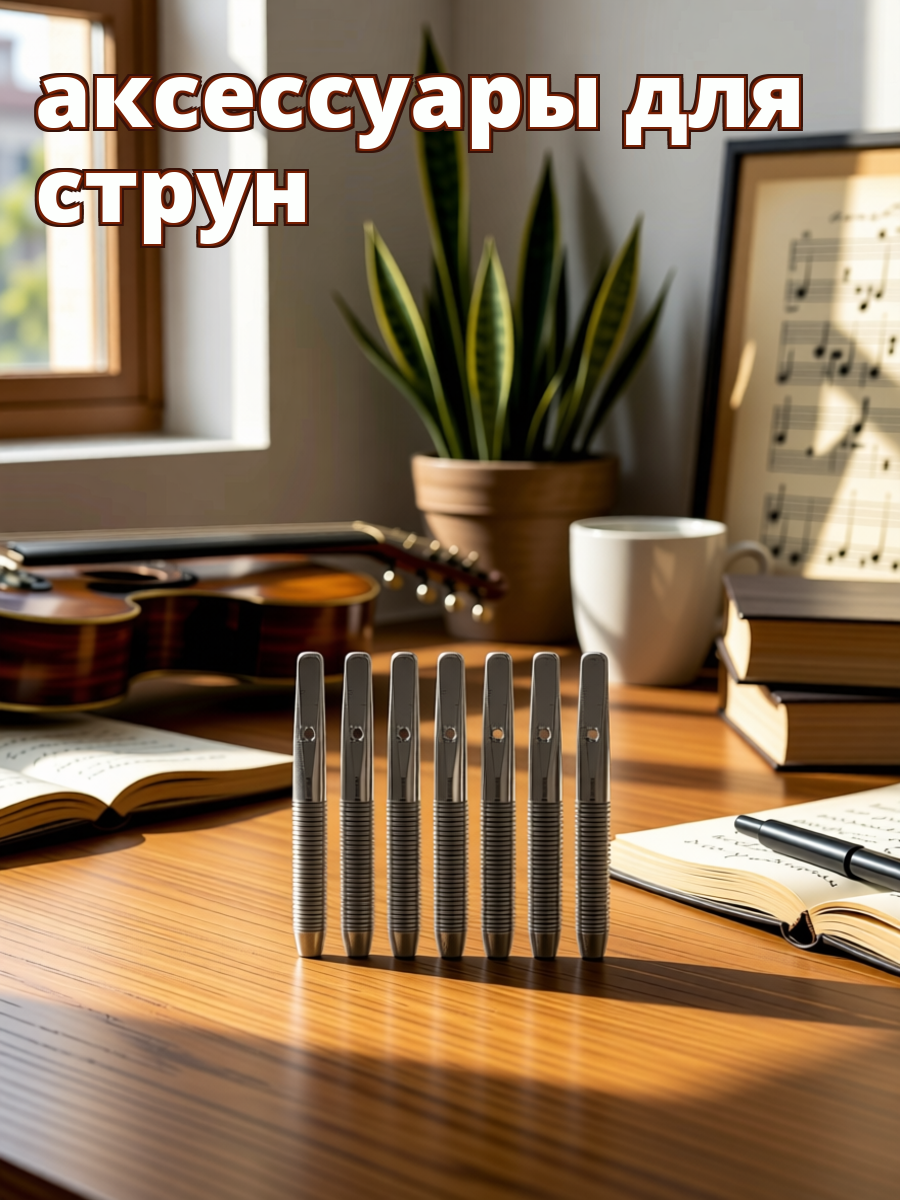 7 Штук Металлические Колки Для Настройки Лир И Цимбал Размер 4.1X0.4X0.4Cm