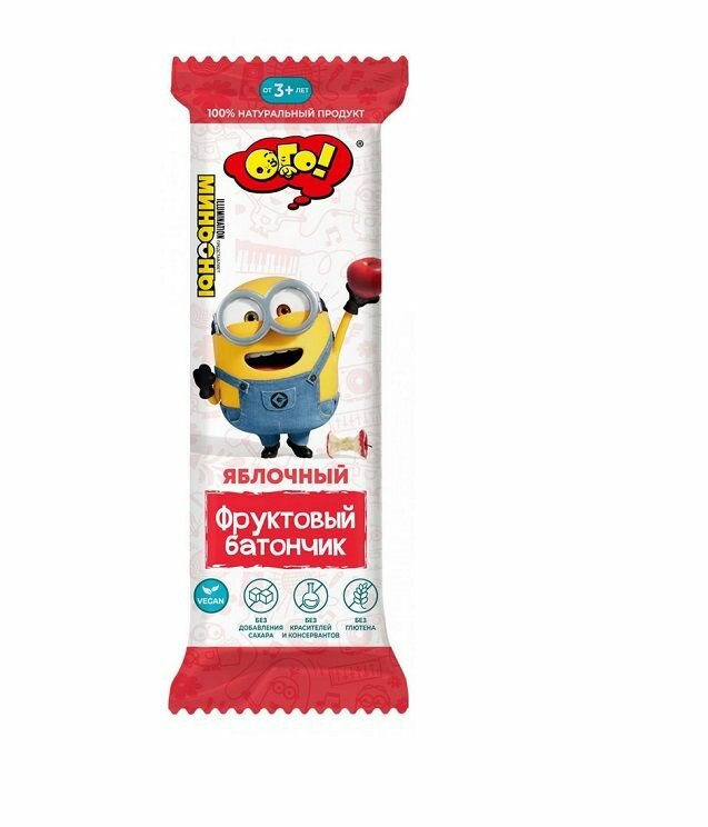 Ого! Фруктовый батончик, Яблочный ,25г