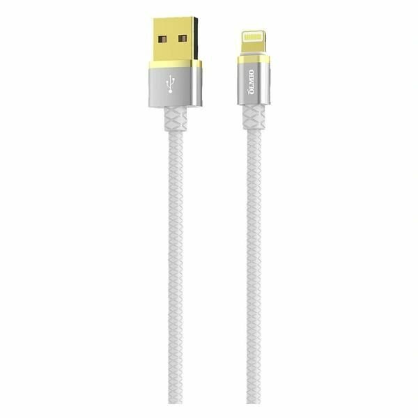 Кабель Olmio DELUXE USB 2.0 lightning, 1м 2.1A белый