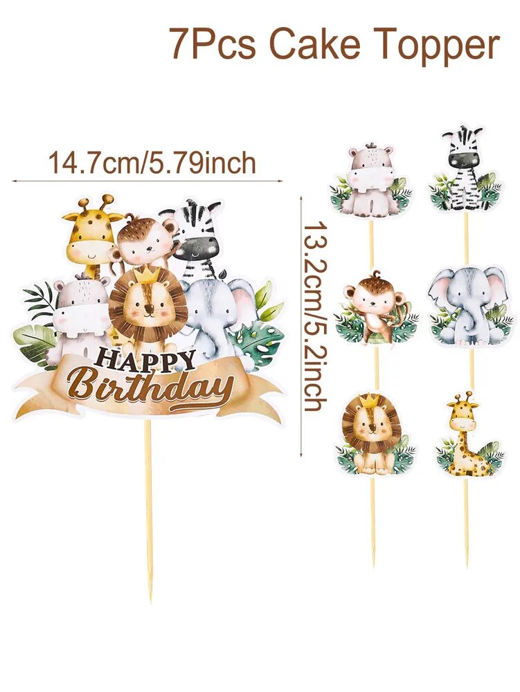 Топпер для торта, 7 шт