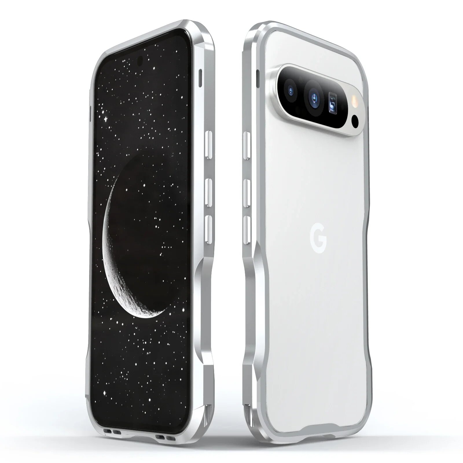 Чехол Google Pixel 10 Pro XL, серебряный