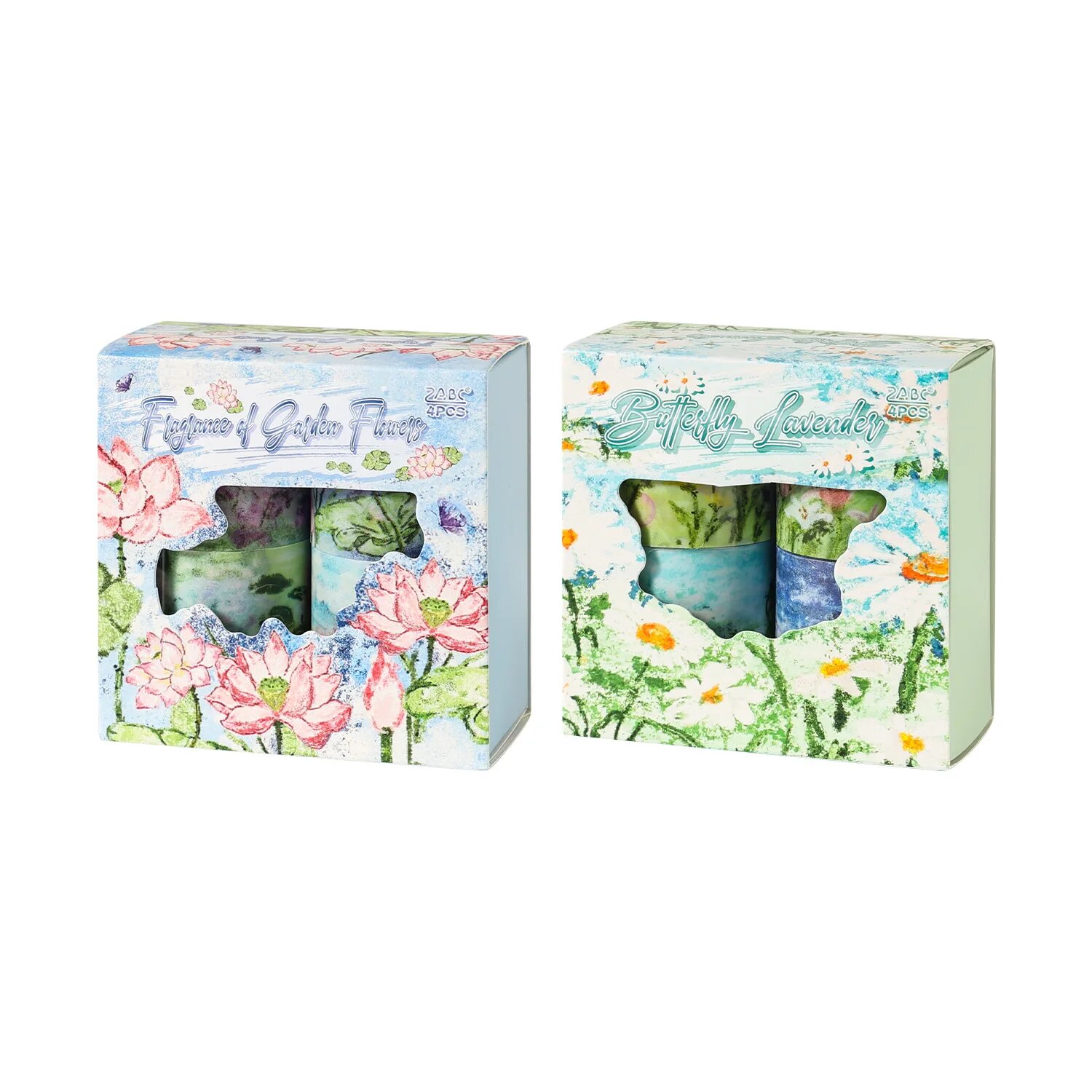 Jianwu винтажная ПЭТ-лента для коллажей 4 рулона set of 2