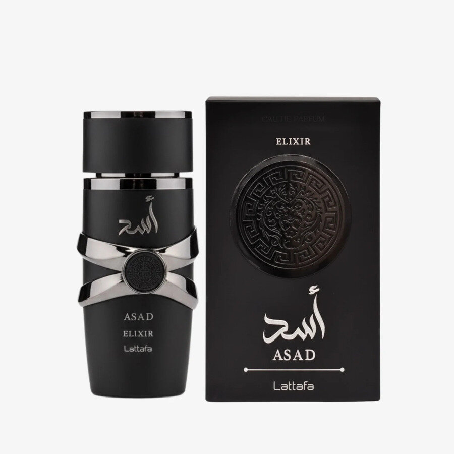 Парфюмерная вода для мужчин Lattafa Asad Elixir 100 мл / Духи Латтафа Асад Эликсир / Эликсир льва