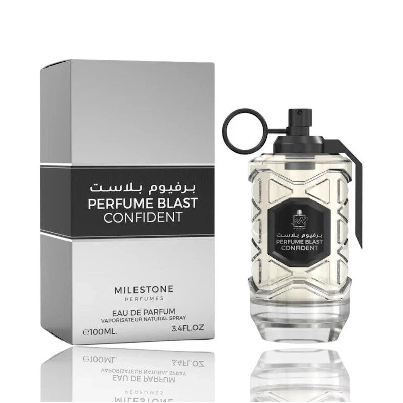 Парфюмерная вода для мужчин Milestone Perfume Blast Confident 100 мл / Духи Майлстоун Парфюм Бласт Конфидент / Уверенный