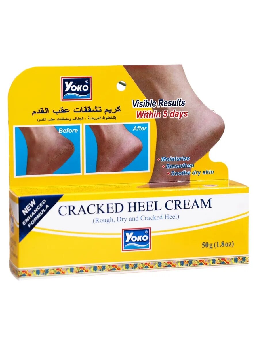 Yoko Крем для ног от трещин на пятках / Cracked Heel Cream, 50 г