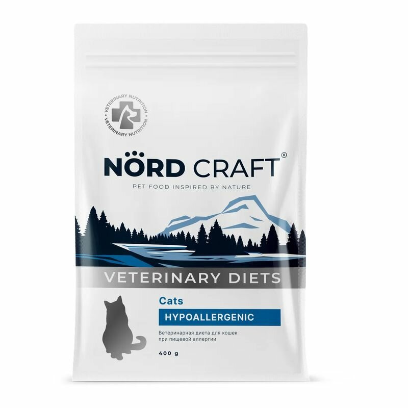 Nord Craft Корм для кошек Hypoallergenic, 400 г