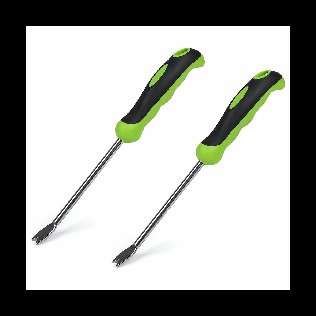 2 Pack Garden Ручной инструмент для прополки с эргономичной ручкой Из нержавеющей стали Садовый удаления сорняков газона