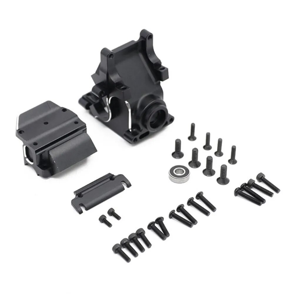 (W Z U F)Металлический корпус редуктора для Arrma 1/8 Kraton Outcast Notorious Typhon 1/7 Infraction Mojave Limitless 6S BLX Parts, Black