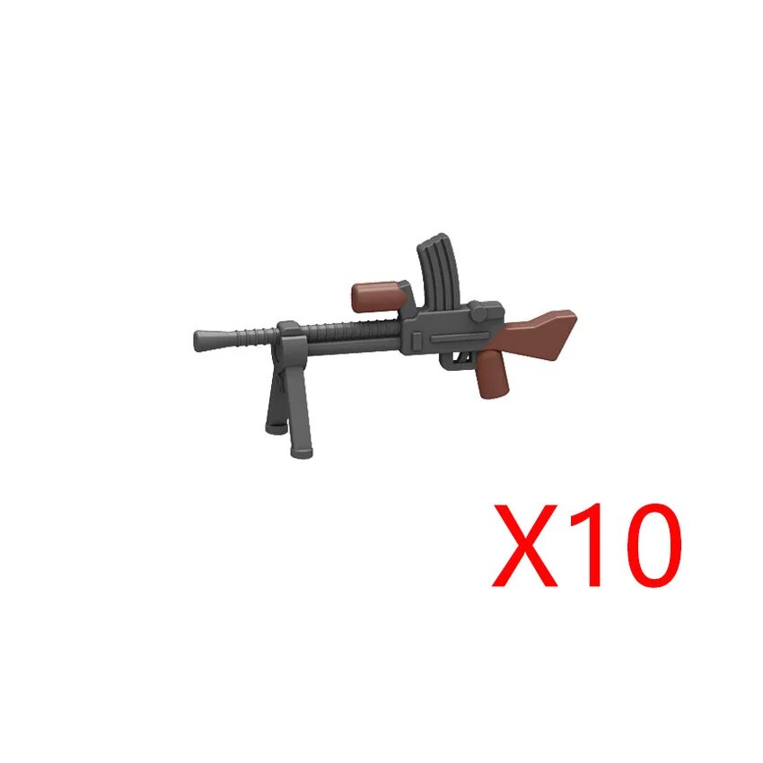 10шт Строительные блоки BRICKPANDA K003, красный