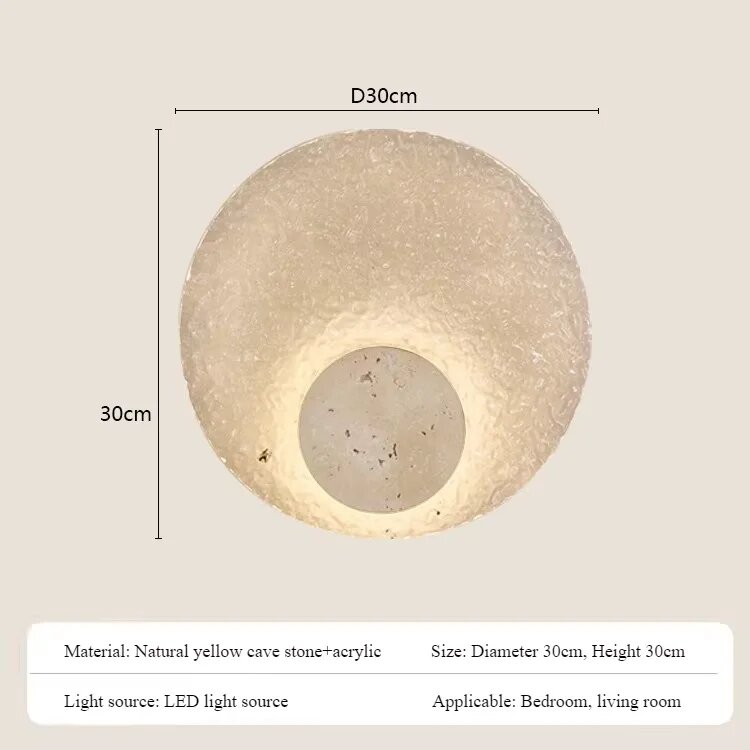 Круглый настенный светильник D30cm, цвет: Lower circle