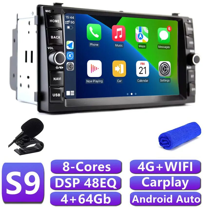 Автомагнитола CarPlay для Kia Ceed Cee'D 2006-2009, мультимедийный плеер Android S9 8Core 4G 64G