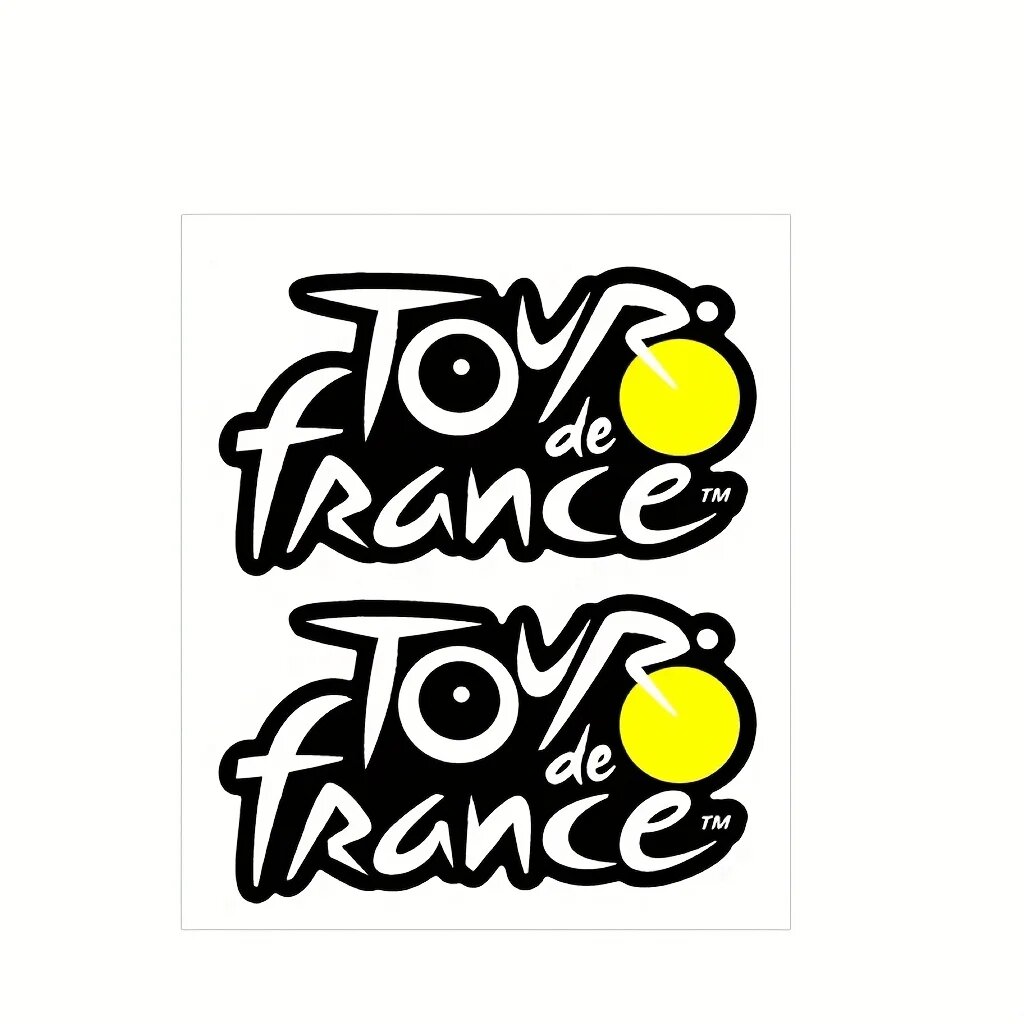 Водонепроницаемая наклейка для велосипеда Cycling Race Themed Yellow Dot B