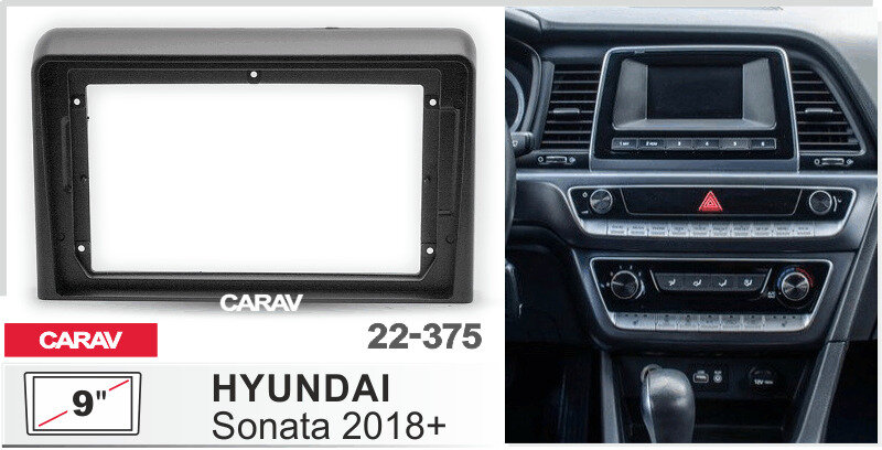 Переходная рамка 9" Android для HYUNDAI Sonata 2018+ CARAV 22-375