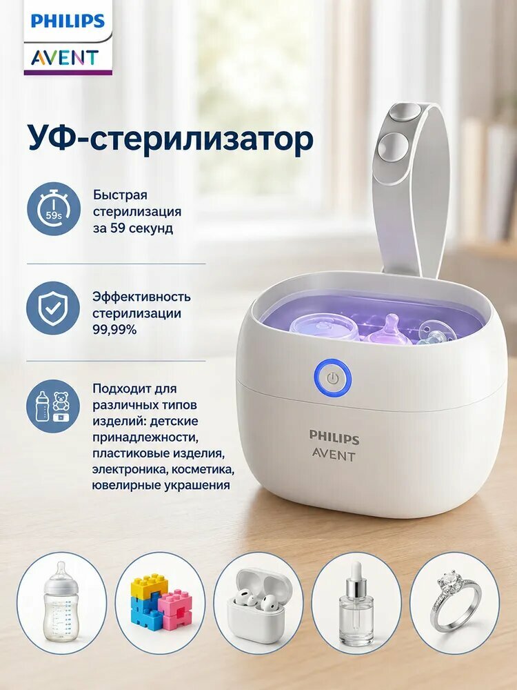 AVENT Контейнер для хранения и стерилизации детских сосок и пустышек