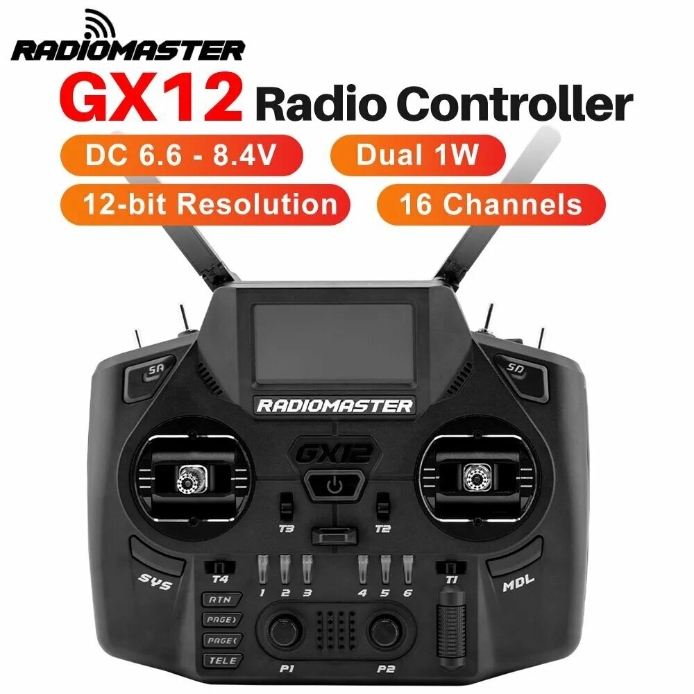 Аксессуар для радиоуправляемых моделей Radiomaster GX12 , 2,4 ГГц / 900 МГц, 16 каналов, Express-LRS