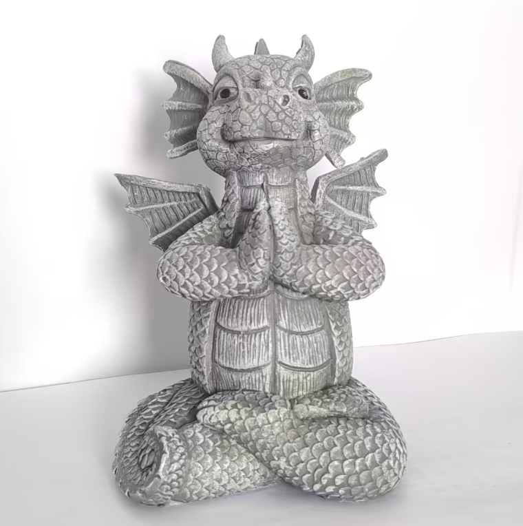Драконообразные статуи, смоляные материалы. Высота 15CM, Благословенный дракон.