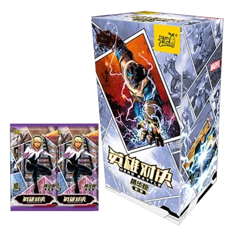 Оригинальные коллекционные карточки KAYOU Marvel Avengers Heroes Duel's Essence Version CR в упаковке, игрушки-подарки